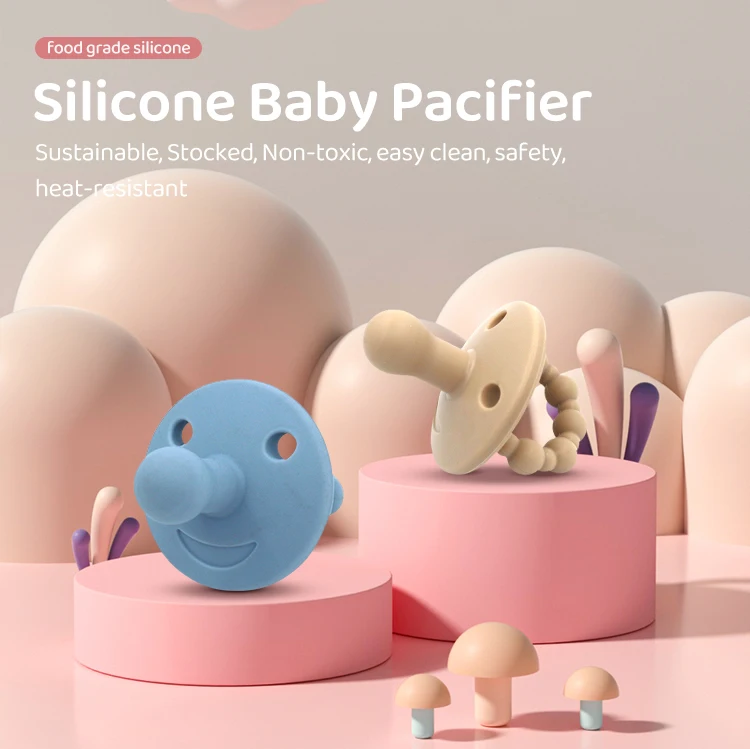 Wholesale Food Grade Soother Pacifier Silicone Newborn Up Pacifiers For ...