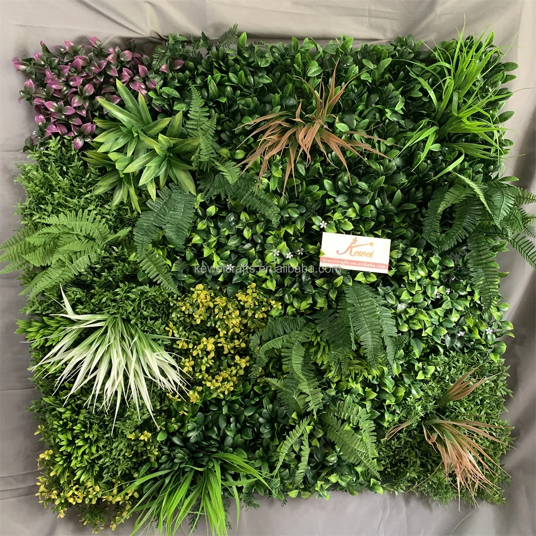 A-284 Plastic Grass Wall Backdrop Curtain Plants Wall Fire Retardant Uv ...
