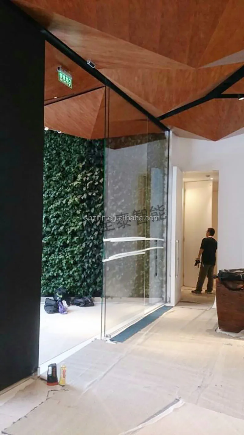 Panasoni Modern Design Automatic Glass Sliding Door Heavy Duty ...