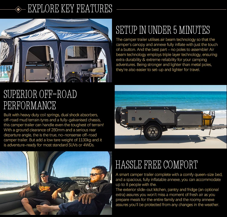 Folding Camper Trailer - Customizable Modular Travel Home