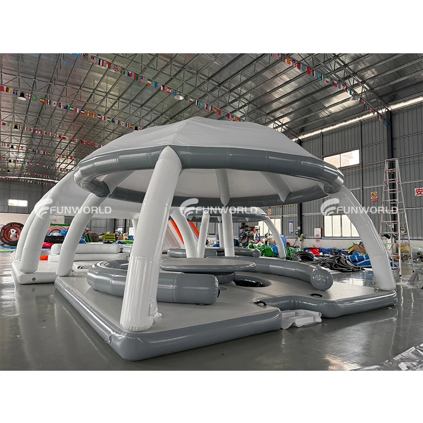 Hotsale Inflatable Floating Tent Inflatable Floating Dock with Tent ...