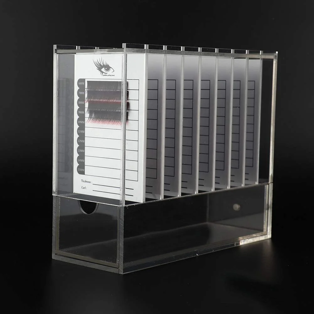 8-layer Transparent Grafting Lashes Storage Box - Beauty Salon