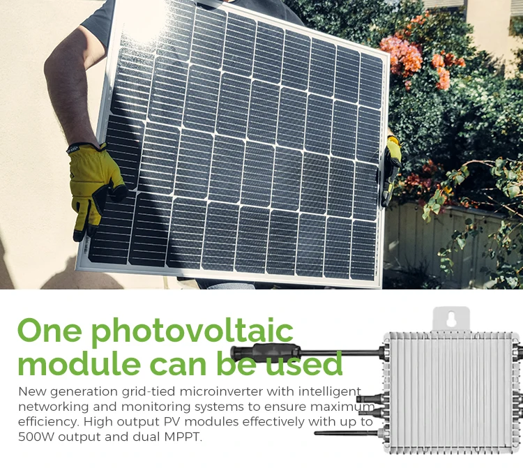 Deye SUN500G3-EU-230 Smart Wifi Monitor 500W Solar Inverter