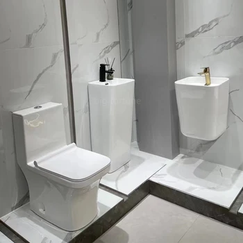 Wholesale Ceramic Square Toilets White Color Sanitary Ware Bathroom ...