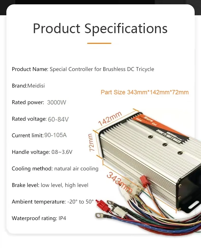 84V/3000W Ev Conversion Kit for Scooter Kit Auto Electrico Conversion ...