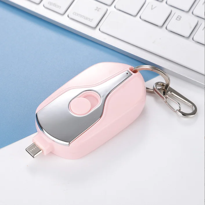 Mini Key Chain Portable Power Bank Apple Silm Wireless Charger Mobile ...