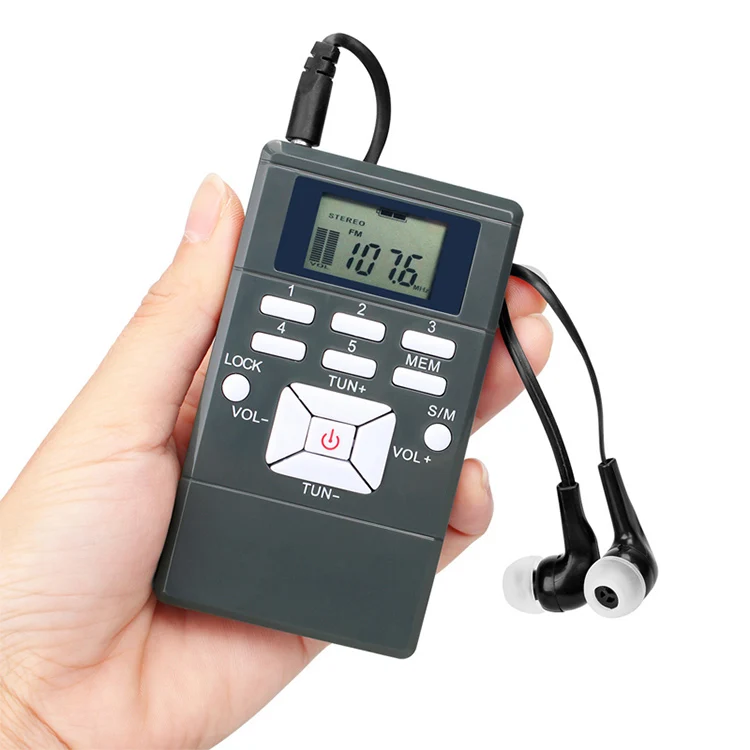 Mini Fm Radio Digital Clock Receiver For Meeting Simultaneous ...