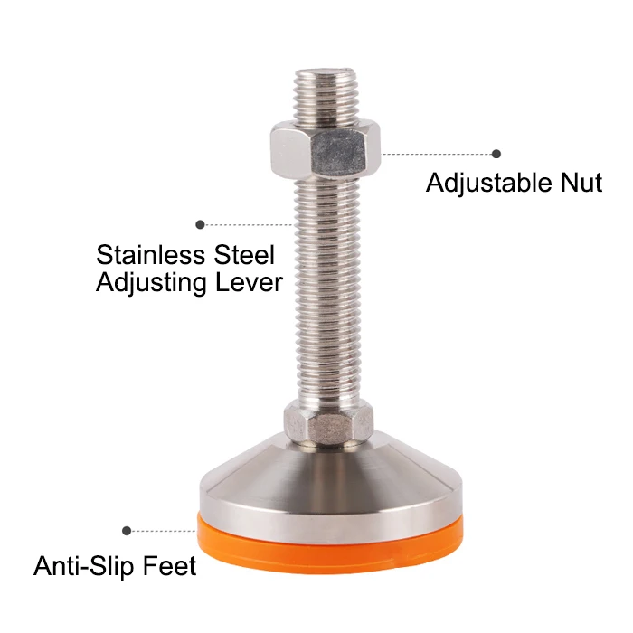 Heavy Duty Thick Rubber Bottom Leveling Foot for Many Fields Leveling ...