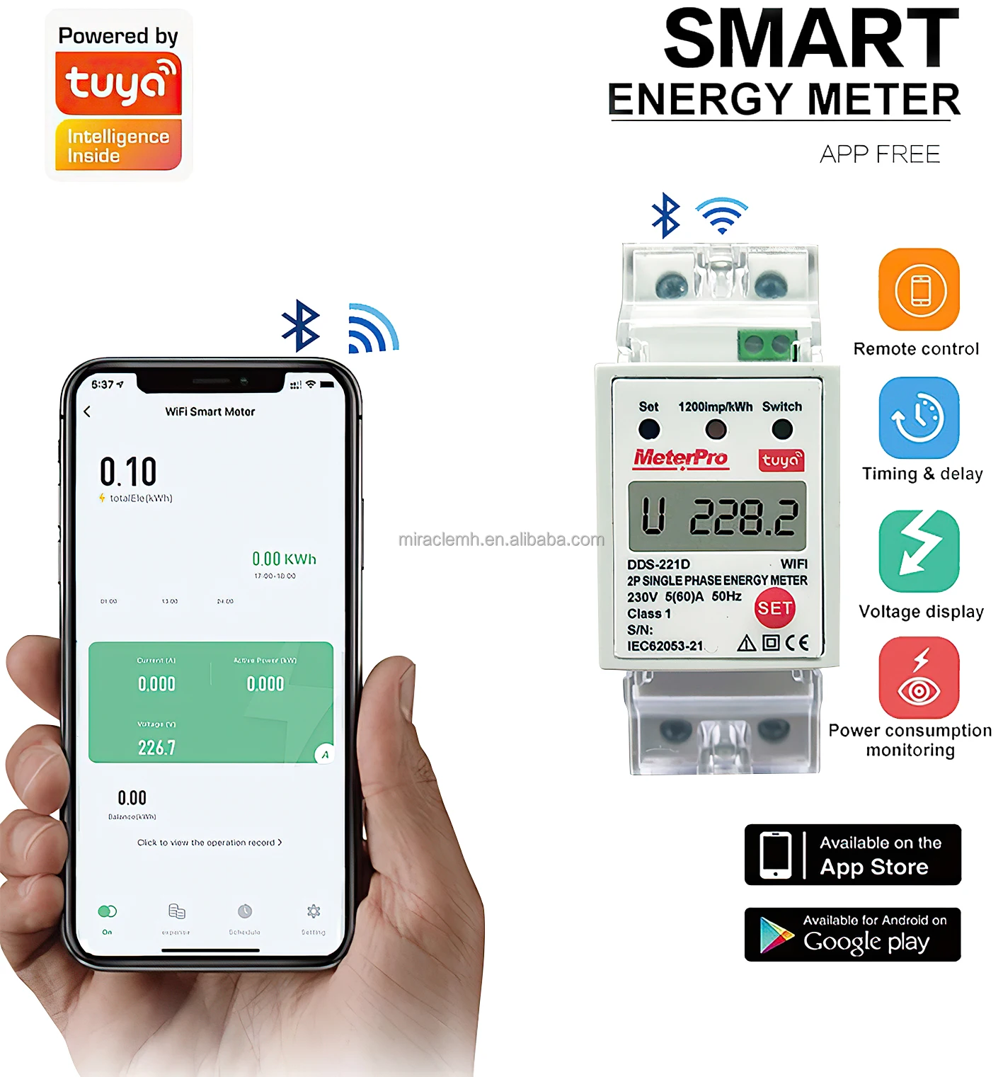 TUYA Energy Management System Home Control Smart WIFI / Blue Tooth ...