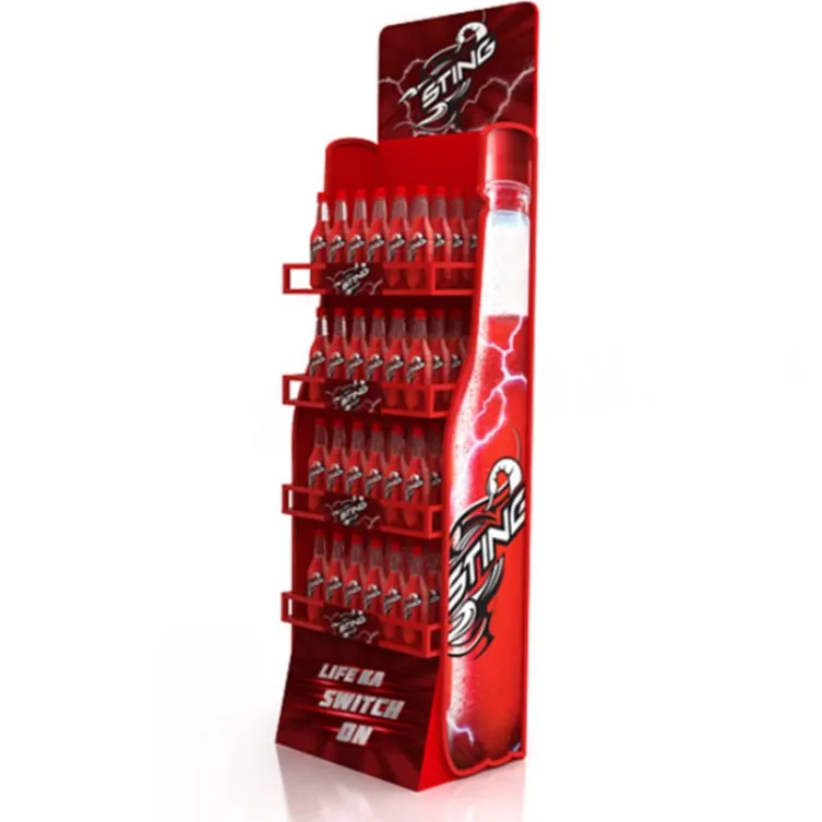 Metal Soft Drink Display Stand - Monster Energy & Coca Cola