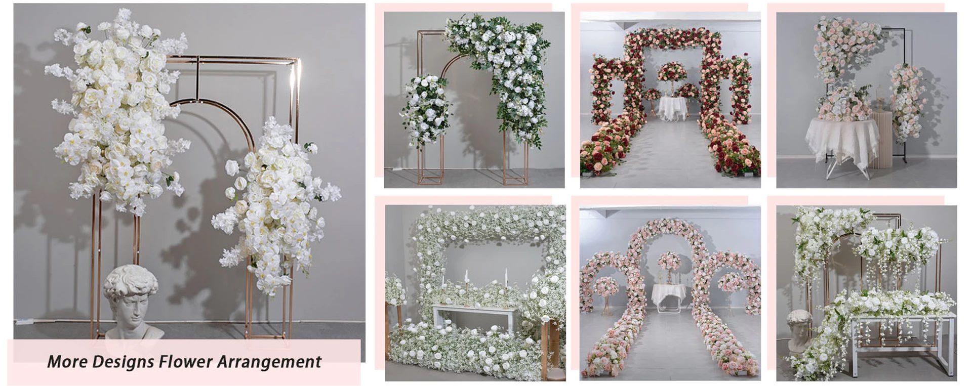 Wholesale Wedding Arch Horn with Flower Backdrop Horn Arch