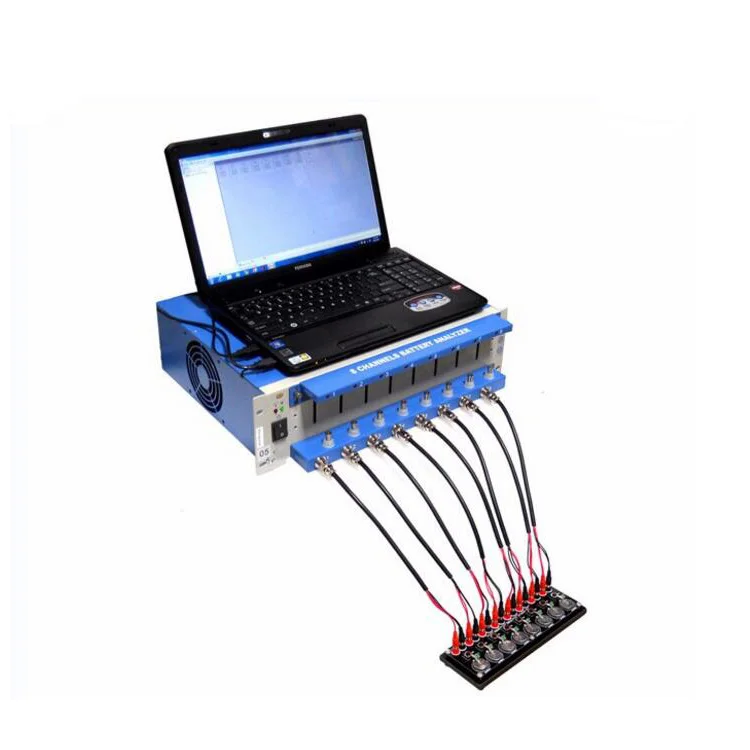 8 Channel Analyzer 5V3A Tester Lithium Battery Capacity Analyzer for ...