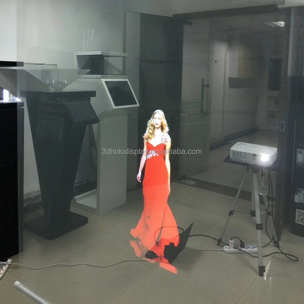 Rear Projection Hologram Screen - Transparent Film for Glass