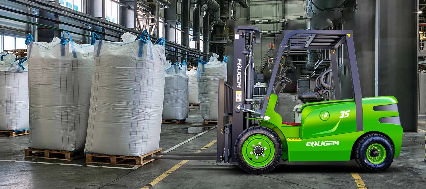 Li-ion Electric Forklift 3t 3.5 Ton Ac Motor 4 Wheel Battery Powered ...