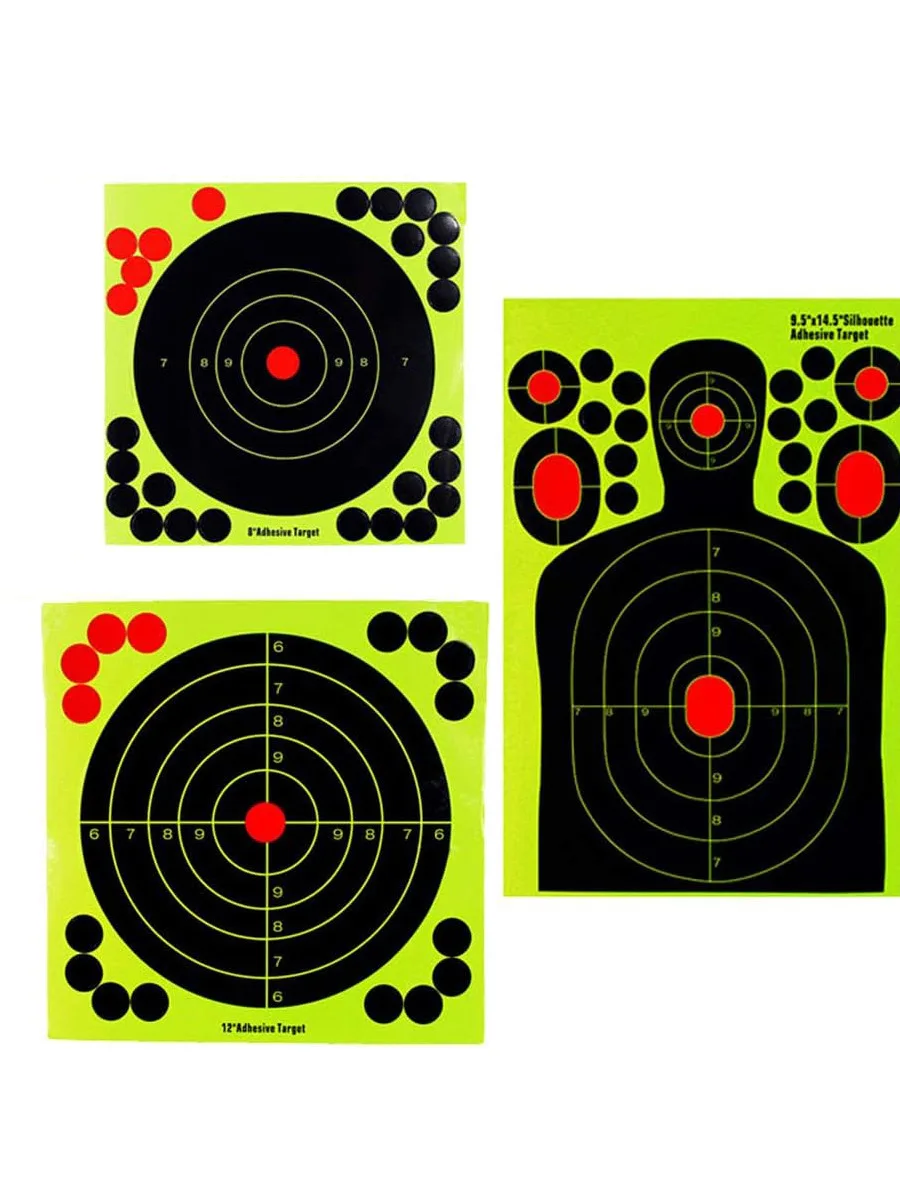 Fluorescent 18x24 Splatter Target Stickers for Shooting Practice