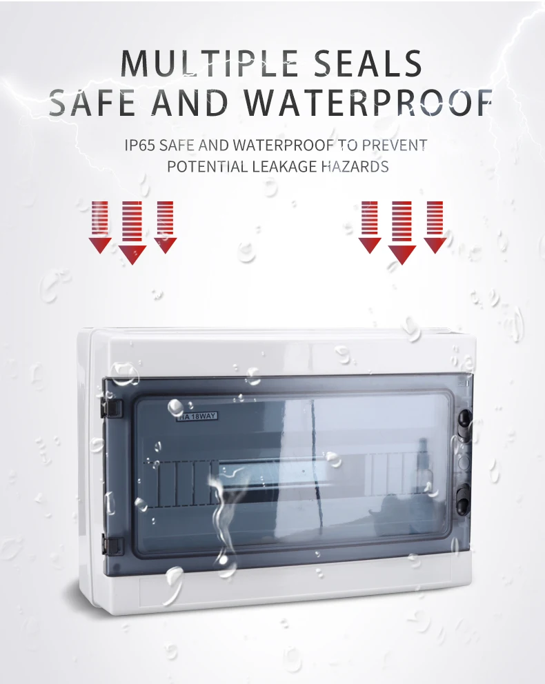 Ip65 Ha-18ways Waterproof 18 Way Mcb Electric Distribution Box Use For ...