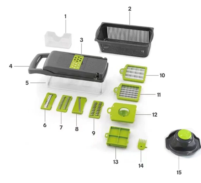 16 in 1 Hand Multifunctional Veggie Cutter - Sustainable & Efficient