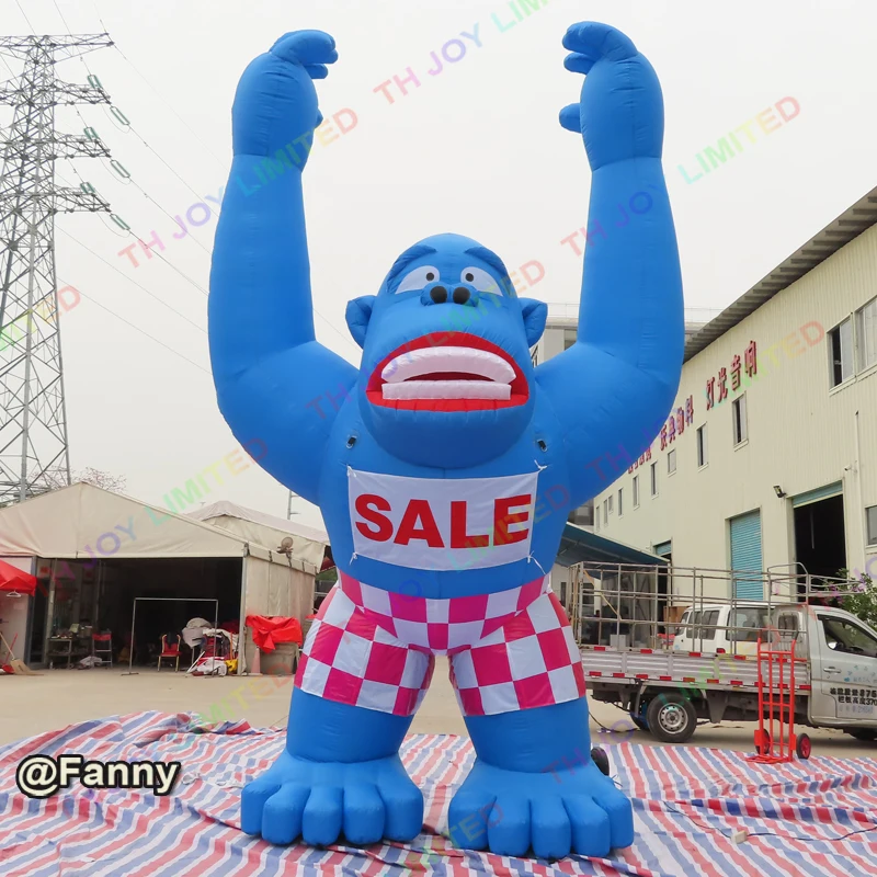 Giant Inflatable Gorilla With Custom Banner 6m 20ft Decorative Monkey ...