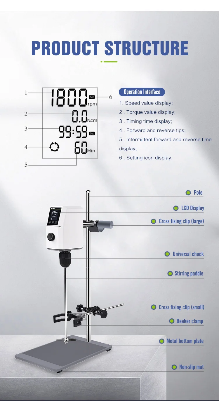 High Quality Electric Lab Digital Agitator Mixer Price