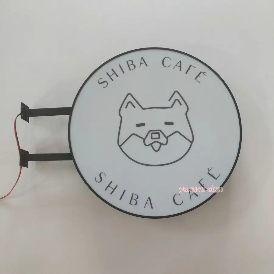 Custom Outdoor Acrylic Shop Sign Board LED Street Light