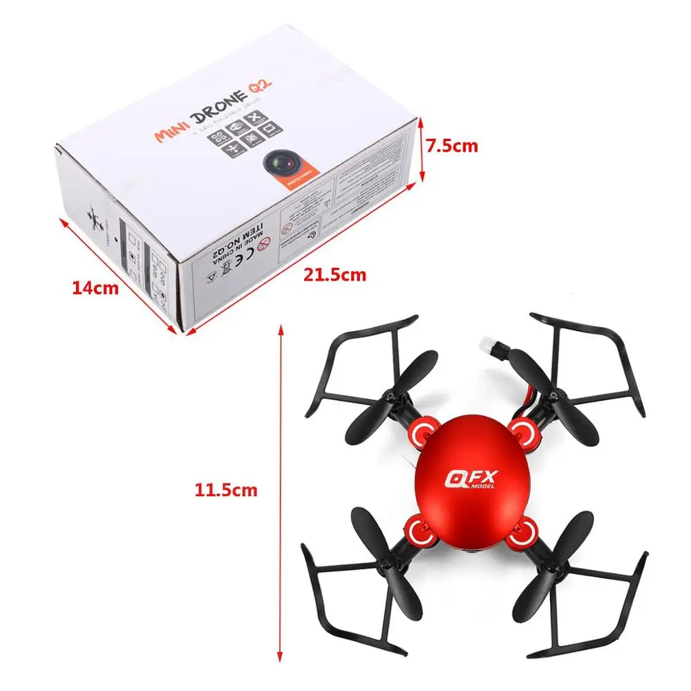 2020 Qfx Q2 Mini Drone With 0.3mp Camera 4-axis 2.4ghz Wifi Fpv ...