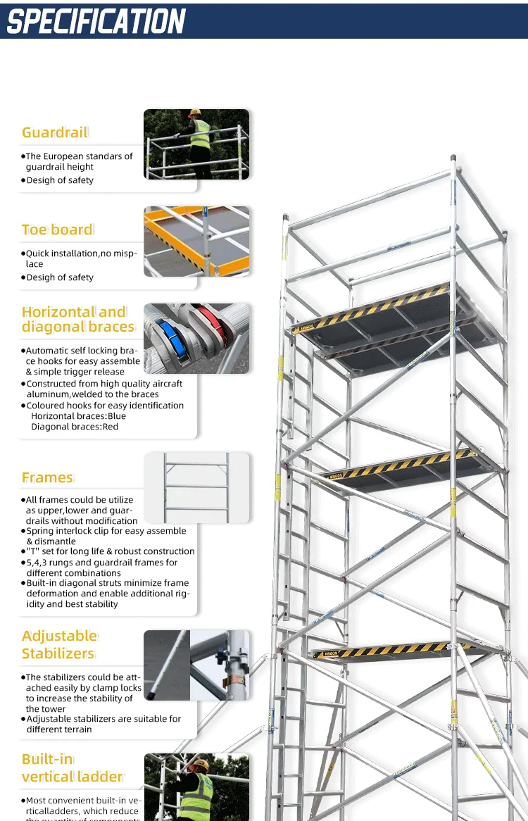 Aluminium Alloy Work Platform Scaffold Tower| Alibaba.com