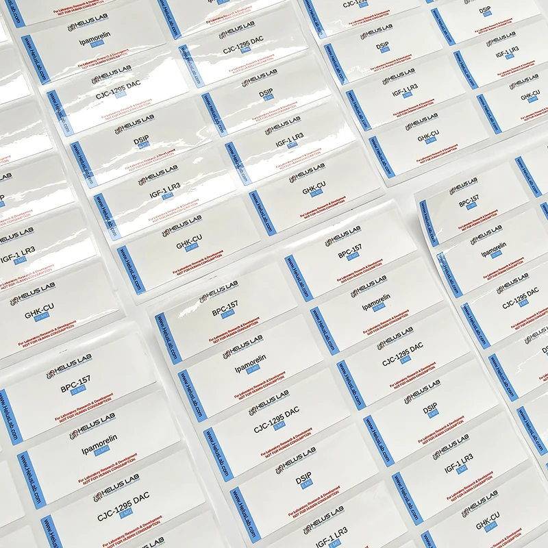 Label Sticker Vaccine Health Care Lab White BOPP Material Glossy ...