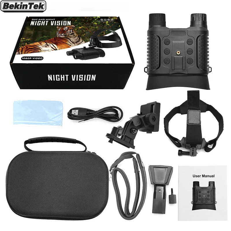 4k Head-mounted Night Vision Binoculars Telescope Optics Nvg Scope Zoom ...