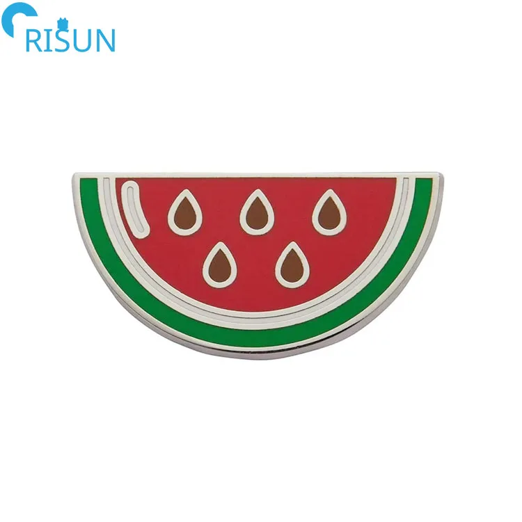 Factory Customized Soft Hard Enamel Fruits Watermelon Slices Lapel Pins ...