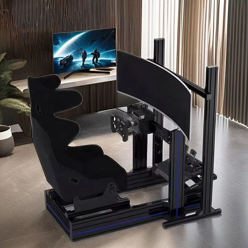 Cheap Price DIY 4080 Black Sim Racing Simulator Mounting Bracket