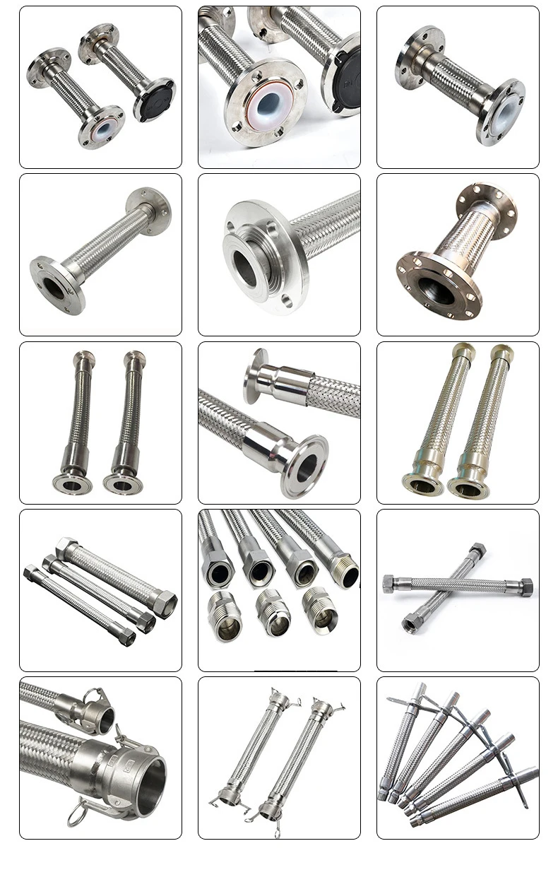 Customized Stainless Steel 304 Threaded Connection Flex Wire Braid ...