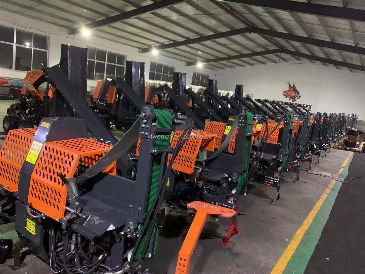 20ton Electric Wood Processor With Log Table / Wood Processor With Tuv ...