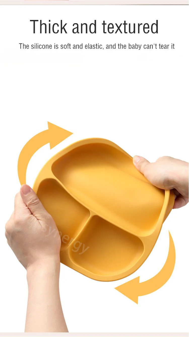 Eco Friendly Baby Tableware Plate Food-grade Silicone Baby Feeding ...