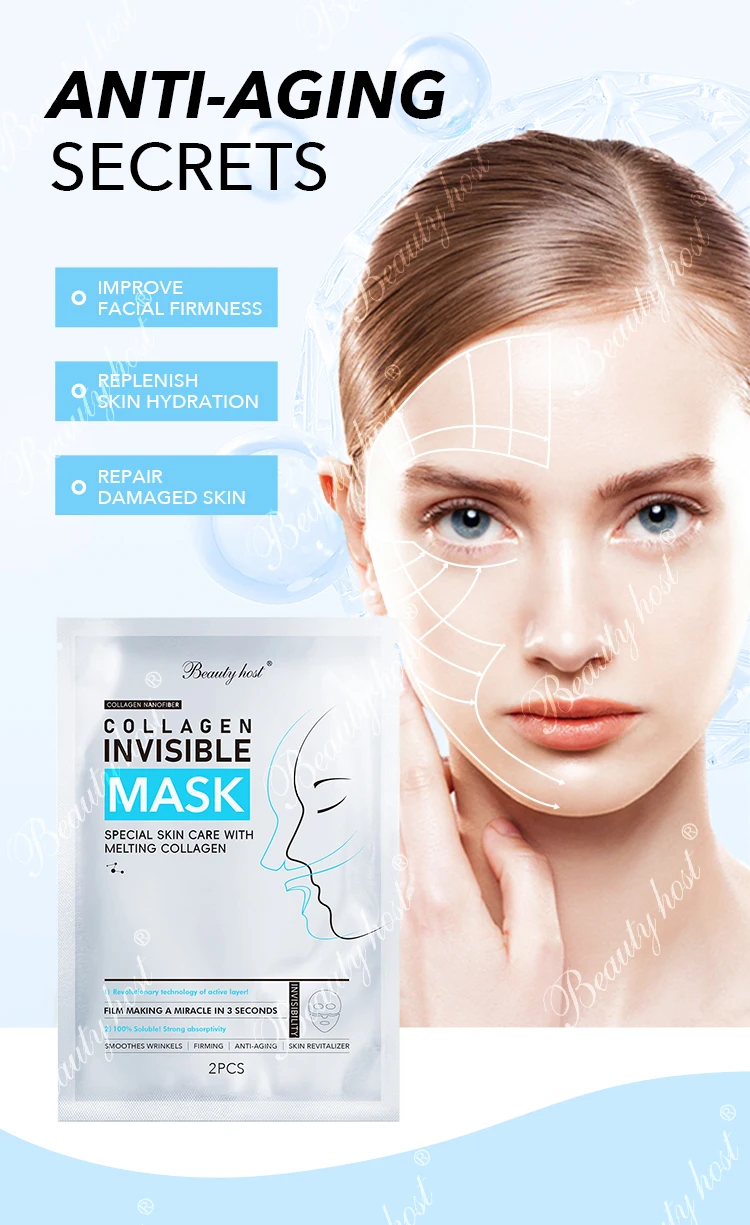 Face Skin Care Water Soluble Collagen Mask Beauty Whitening Anti Aging ...
