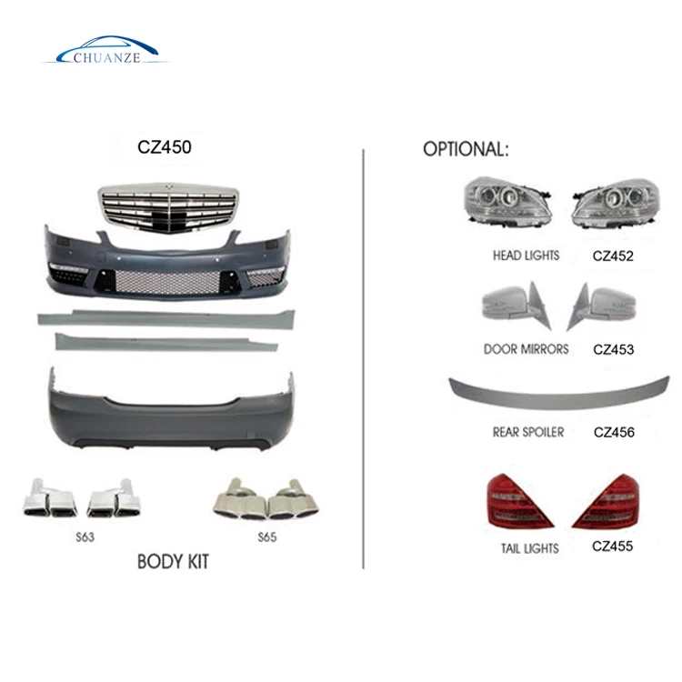 Body Kit Suitable For MERCEDES Benz W221 S-Class 2005-2011 S63 S65 A ...