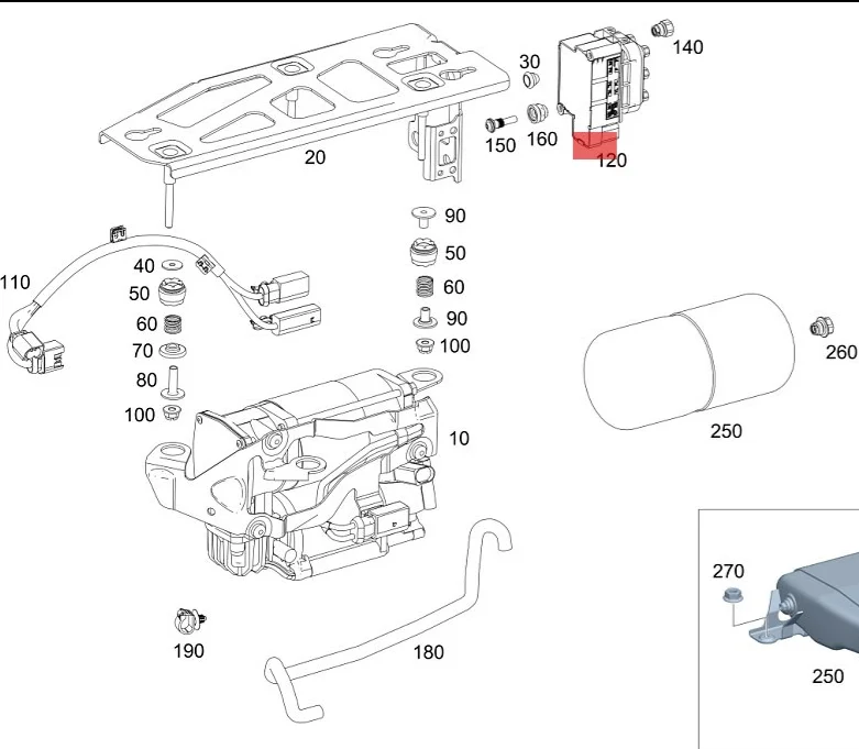 Airmatic Suspension Valve Block for Mercedes W213 C238