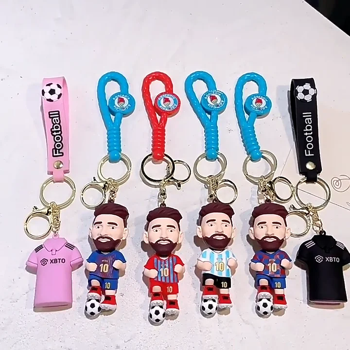 Superstar Messi & Inter Miami Hot Football Keyring Pendant Car Key ...