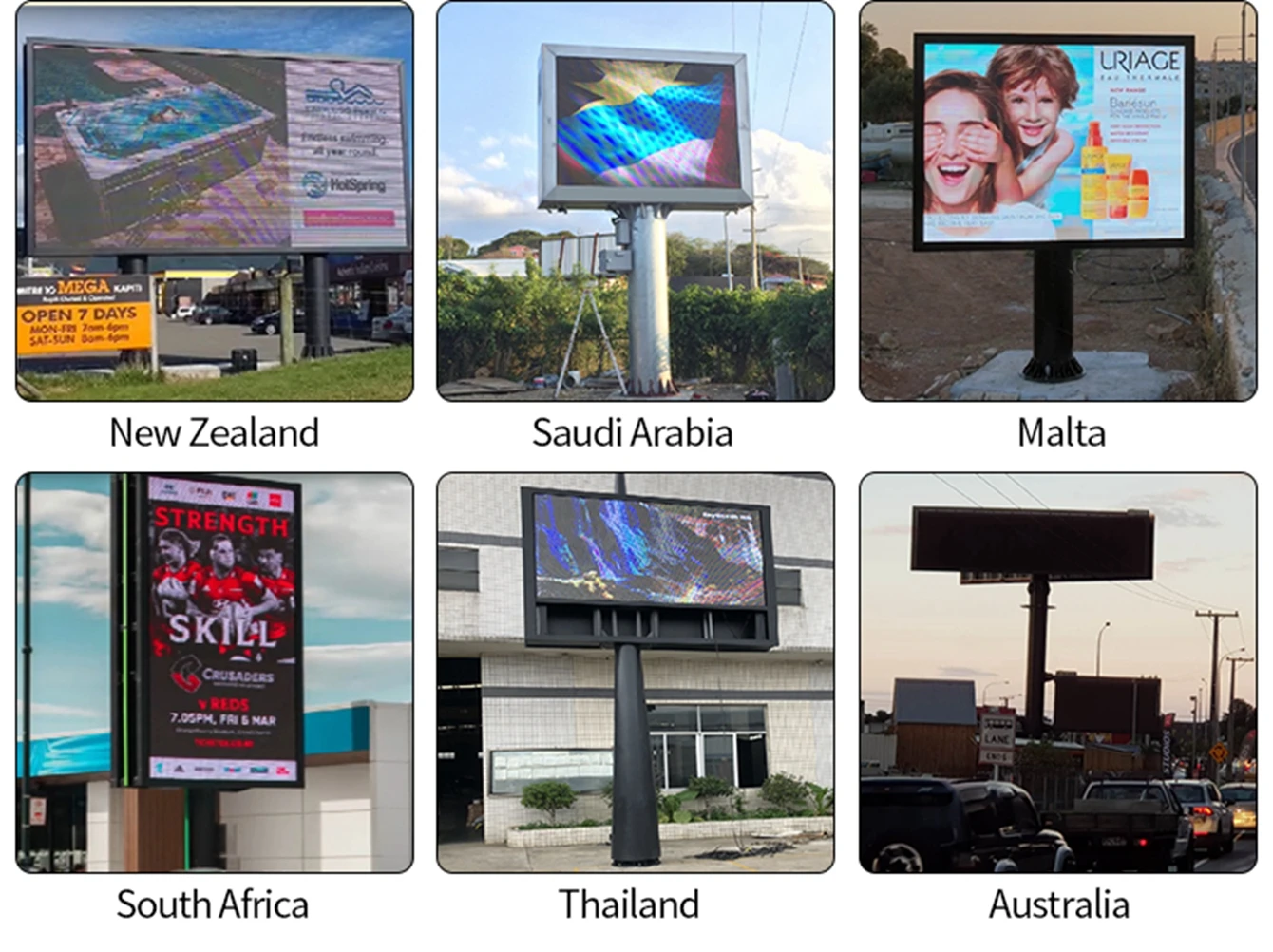 Outdoor Waterproof Unipole Backlit Billboard Metal and Steel Material ...