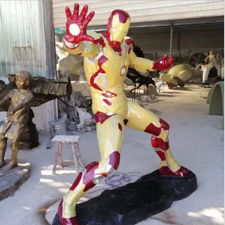 Famous Cartoon Movie Character Life Size Fiberglass Spongebob Statue ...