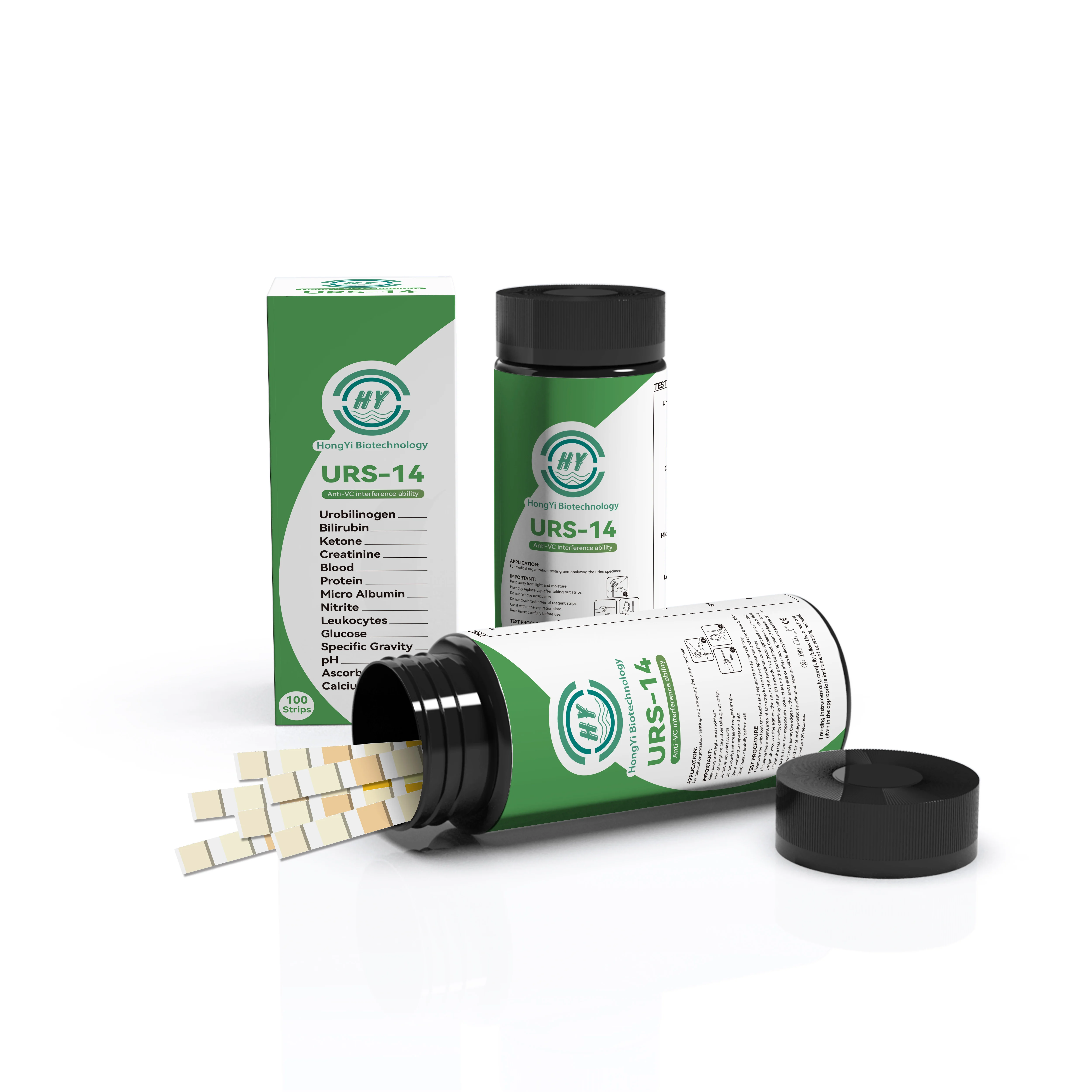 URS-14 100strips Urinalysis Reagent Test Paper Urine PH Test Strips ...