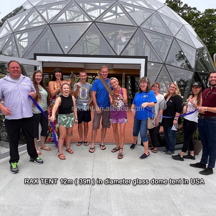 12M Geodesic Glass Dome House for Event Party Yoga Studio