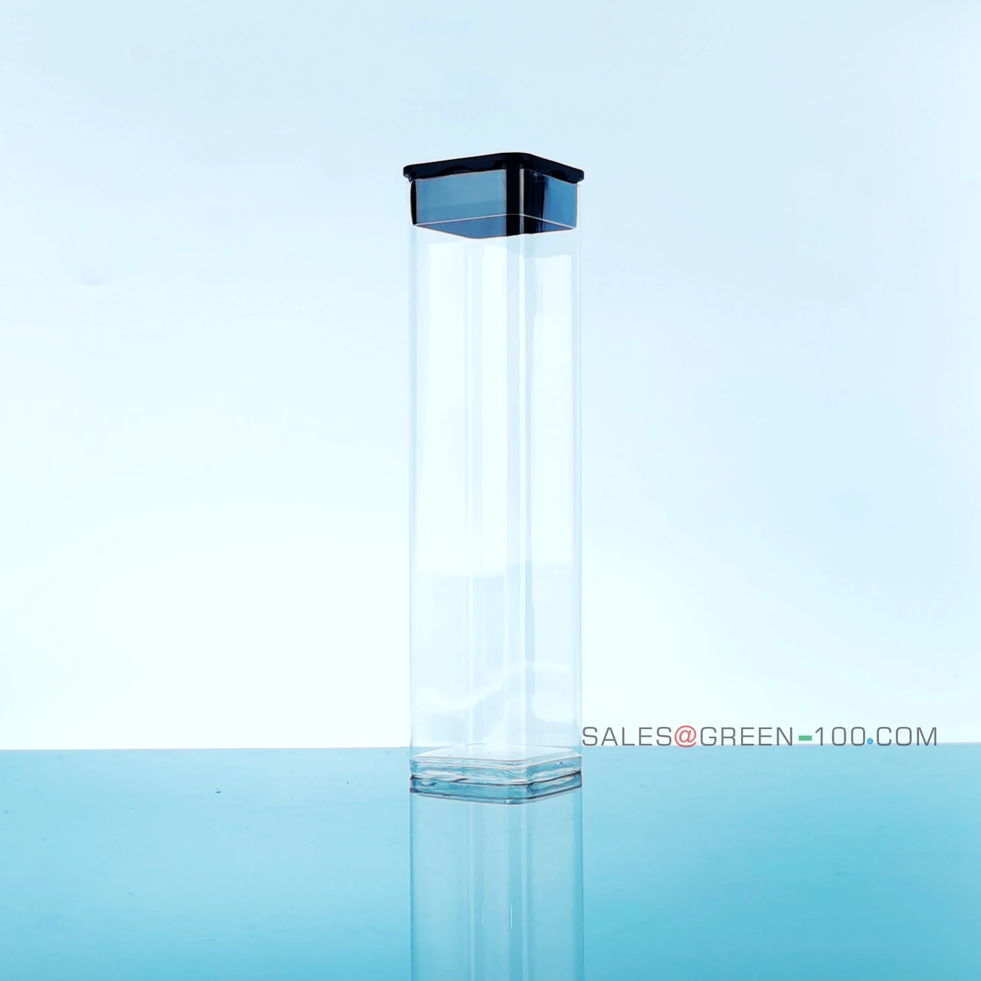 Recyclable Clear Square Candy Packaging Tube with Anti-roll Feature ...