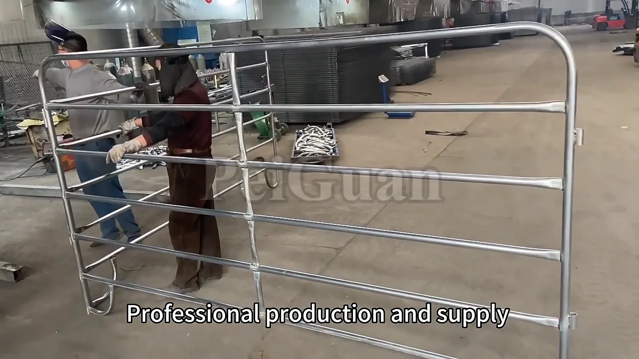 Heavy Duty Hot Dipped Galvanized 5 Rails Or 6 Rail Livestock Corral ...