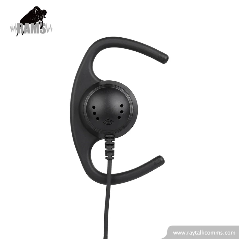 D Shape Ear Hook Earpiece Soft Rubber Handfree Bo Om Mic Style ...