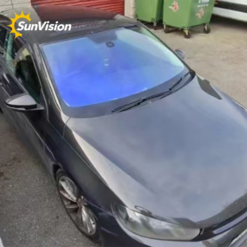 windows Tint Film Chameleon 80% VLT Chameleon Film Blue Car Window Tint ...