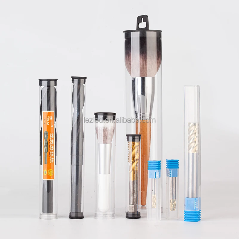 Clear Plastic Cylinder Packaging Plastic Container Round Tube Packaging ...