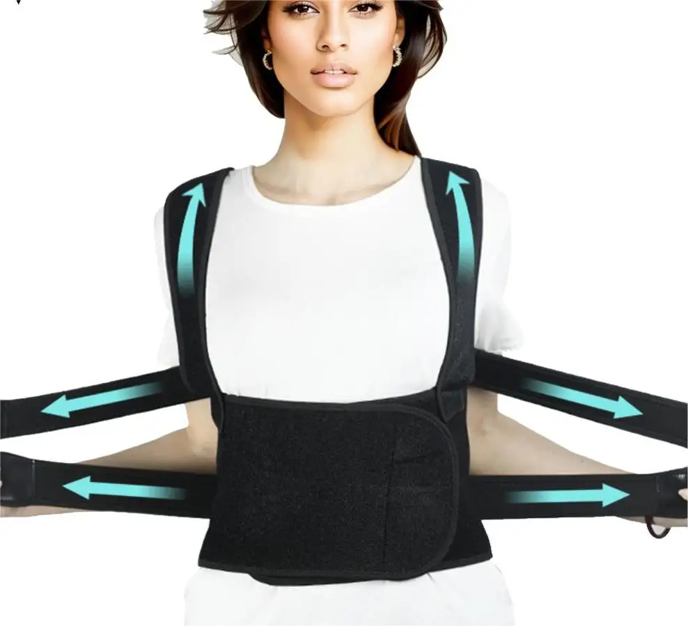 Scoliosis And Hunchback Correction Full Back Straightener Back Brace ...