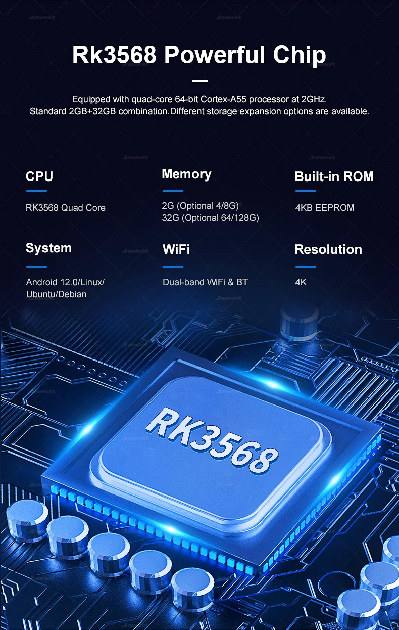 Rockchip RK3568 Mainboard - Industrial PC Motherboard