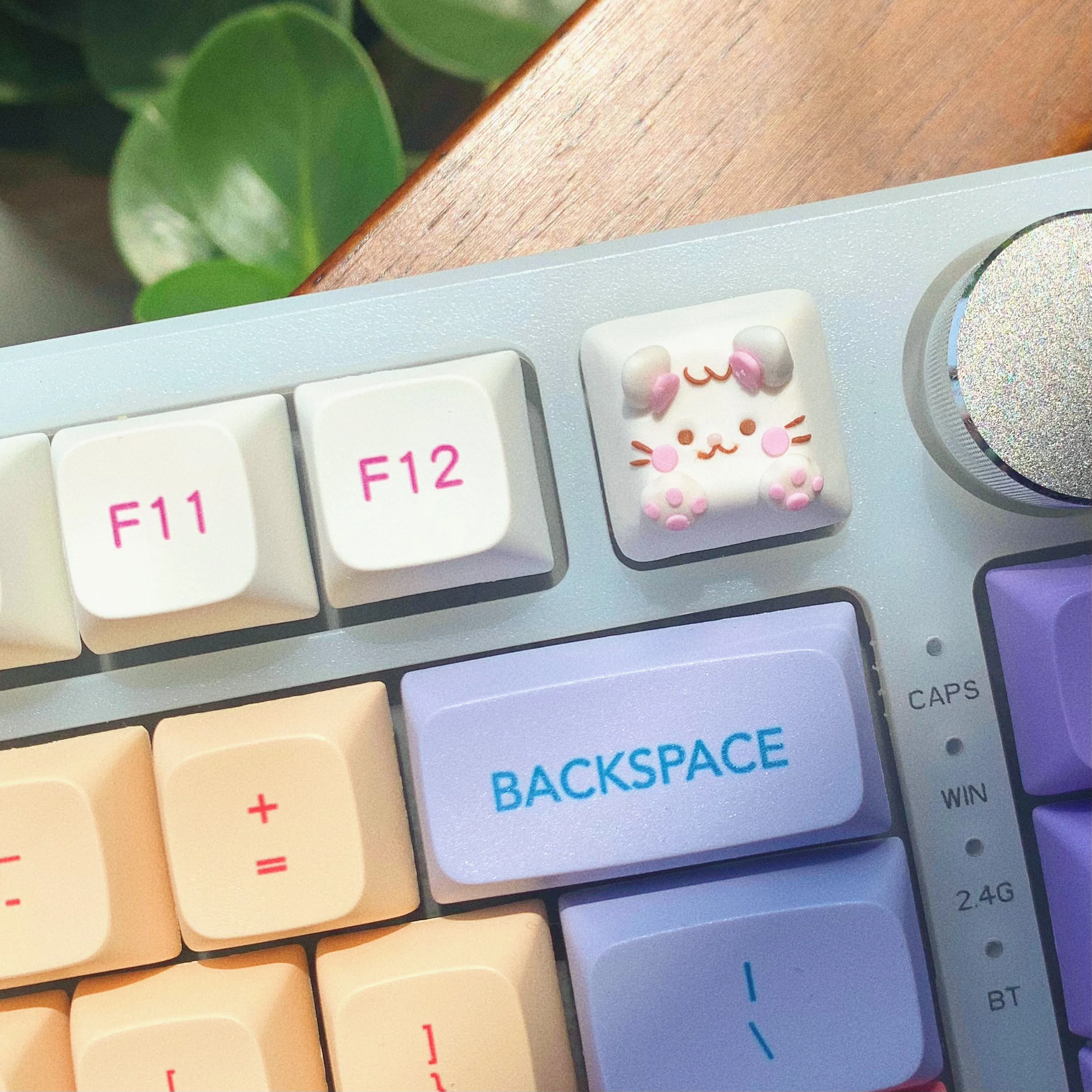Kawaii Animal Cat Polymer Clay Keycaps for Mechanical Keyboards