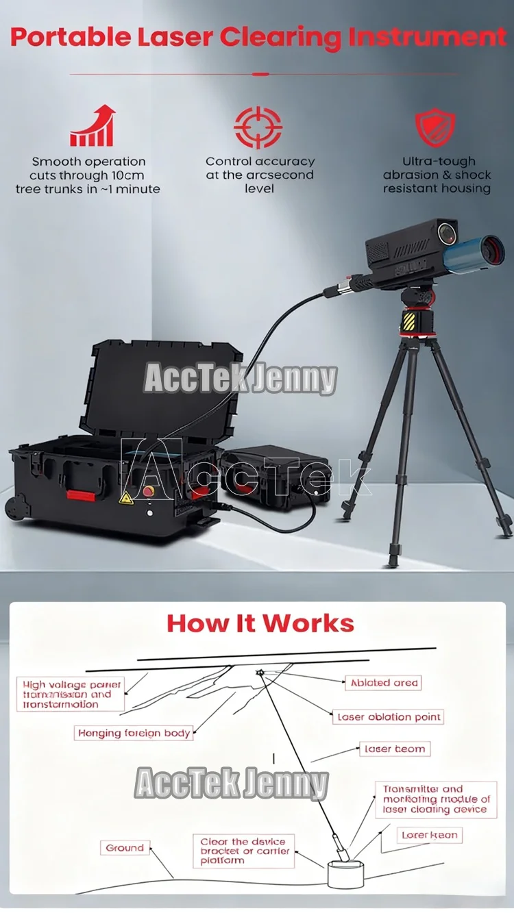 High Power Tree Cutting Lazer 500w 1000w Small Suitcase Laser Obstacle ...